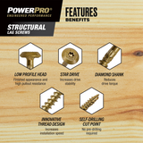 Power Pro® Structural Lag Screws | Heavy-Duty Screws for Wood & Framing